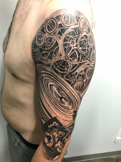 Mechanical Sleeve Tattoo • Tattoodo