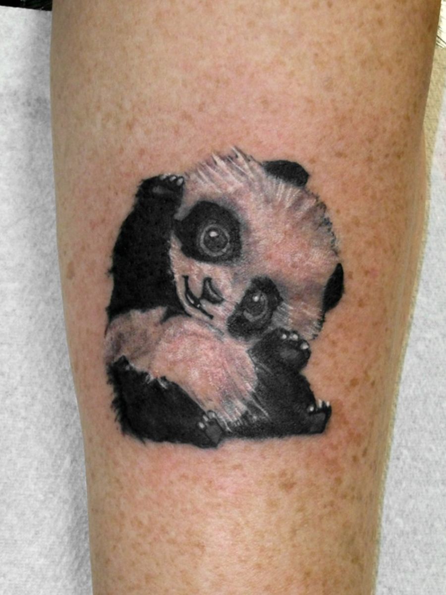 Tattoo uploaded by Amanda Spry • Small panda tattoo • Tattoodo