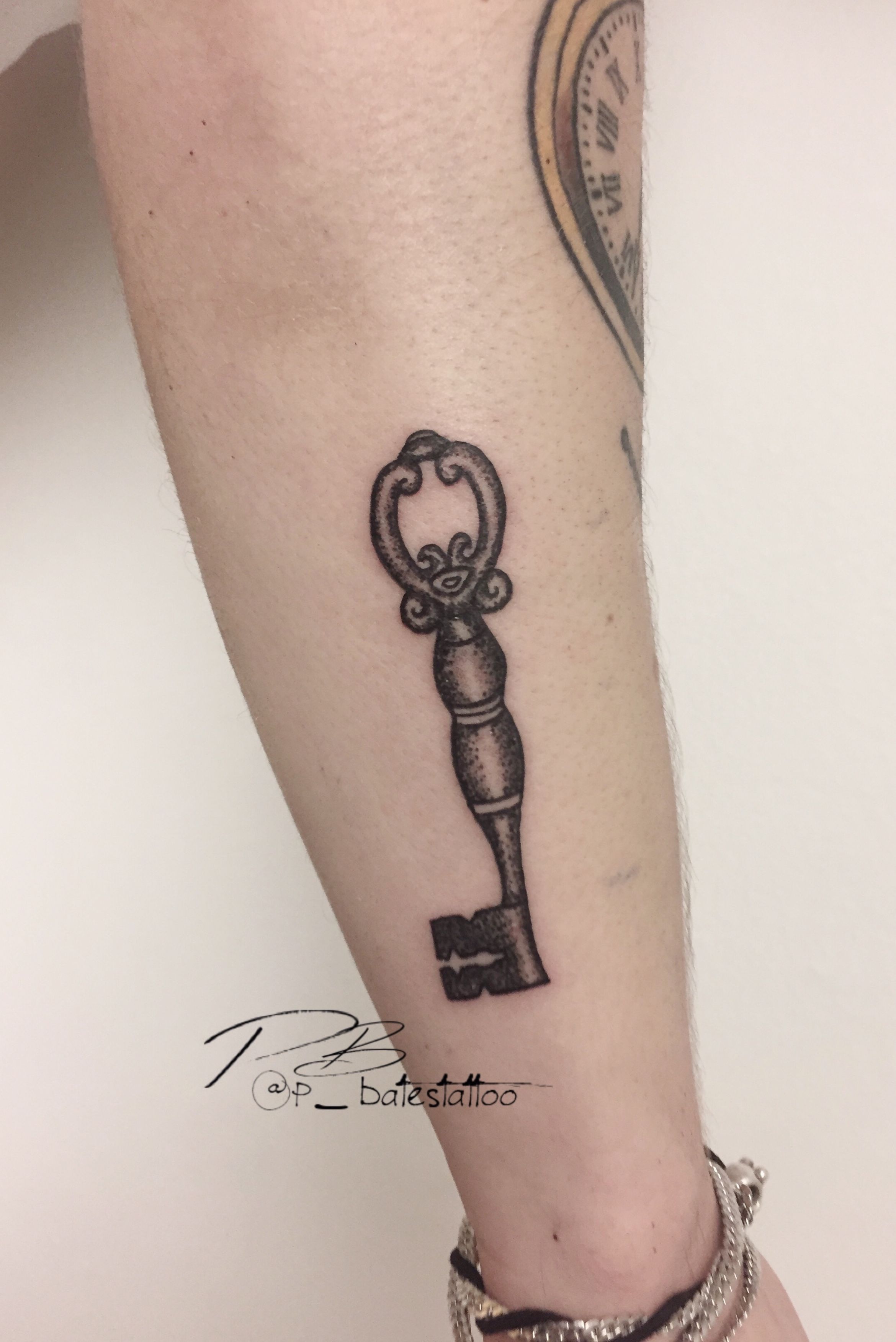 Illustrative Key Forearm Tattoo • Tattoodo