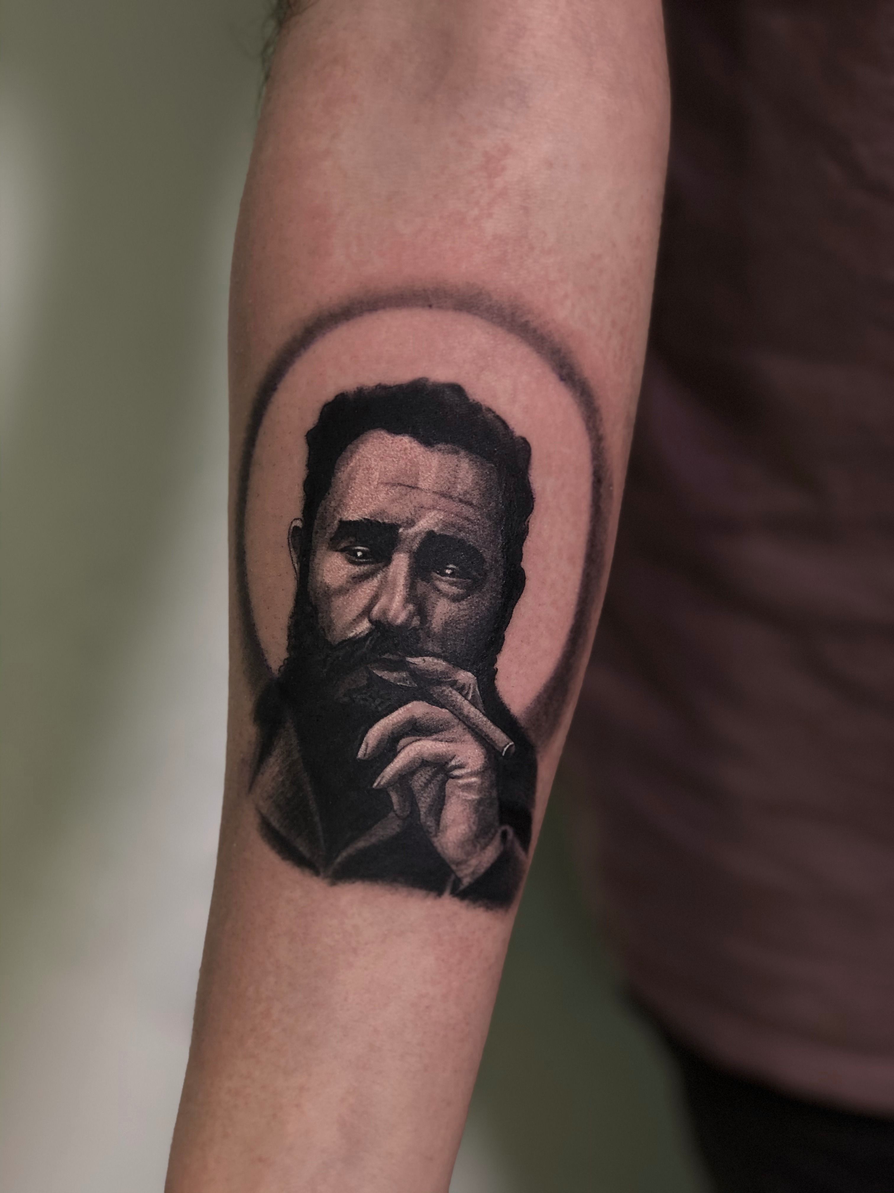 Fidel castro tattoo | Orangetattooshop.com