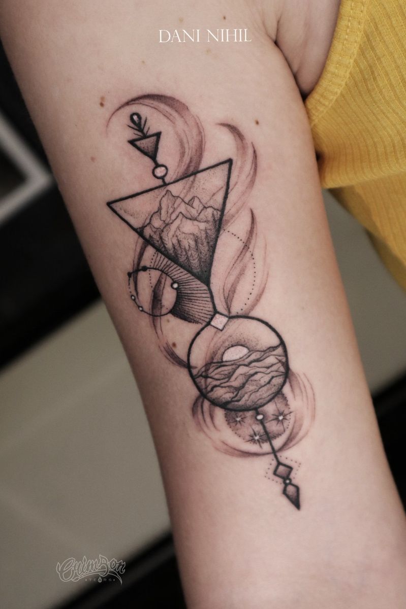 Tattoo uploaded by Crimson Tales London • Delicate nature sceneries ...