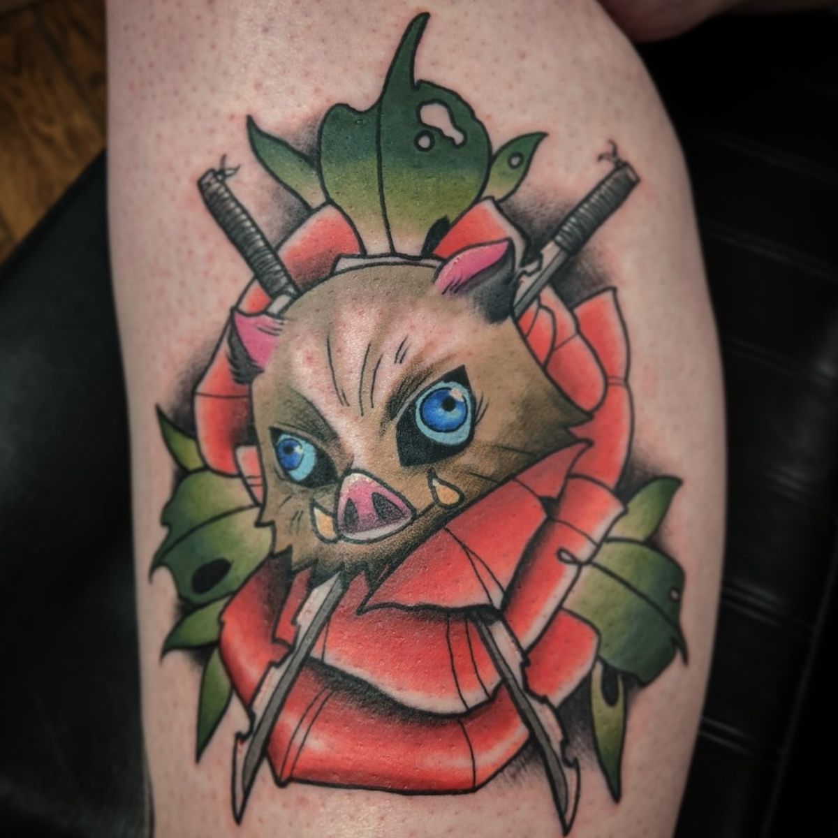 Tattoo uploaded by Jade Macias • Inosuke from Demon Slayer! Would love ...