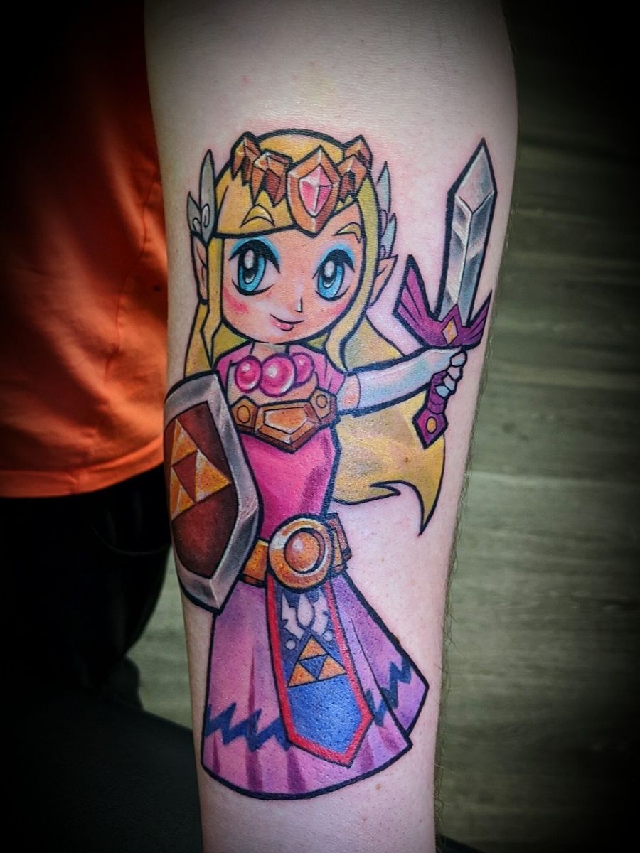 Tattoo uploaded by Serina Malec • Pretty little Zelda wind waker style ...