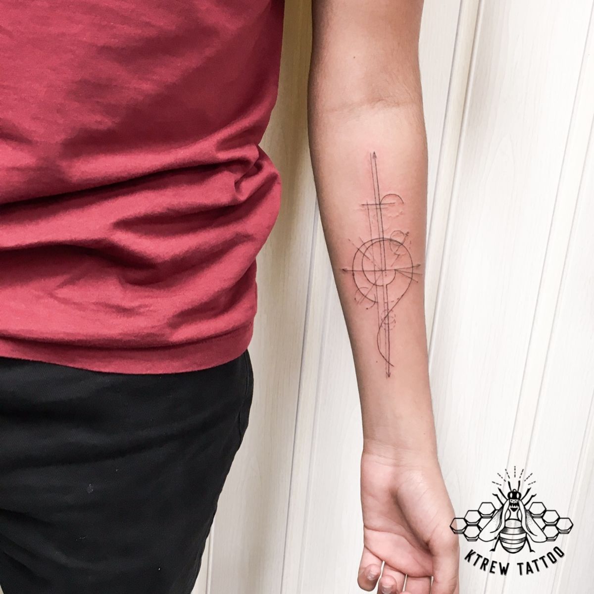 Tattoo uploaded by Kirstie Trew • Abstract Fine-line Tattoo by Kirstie ...