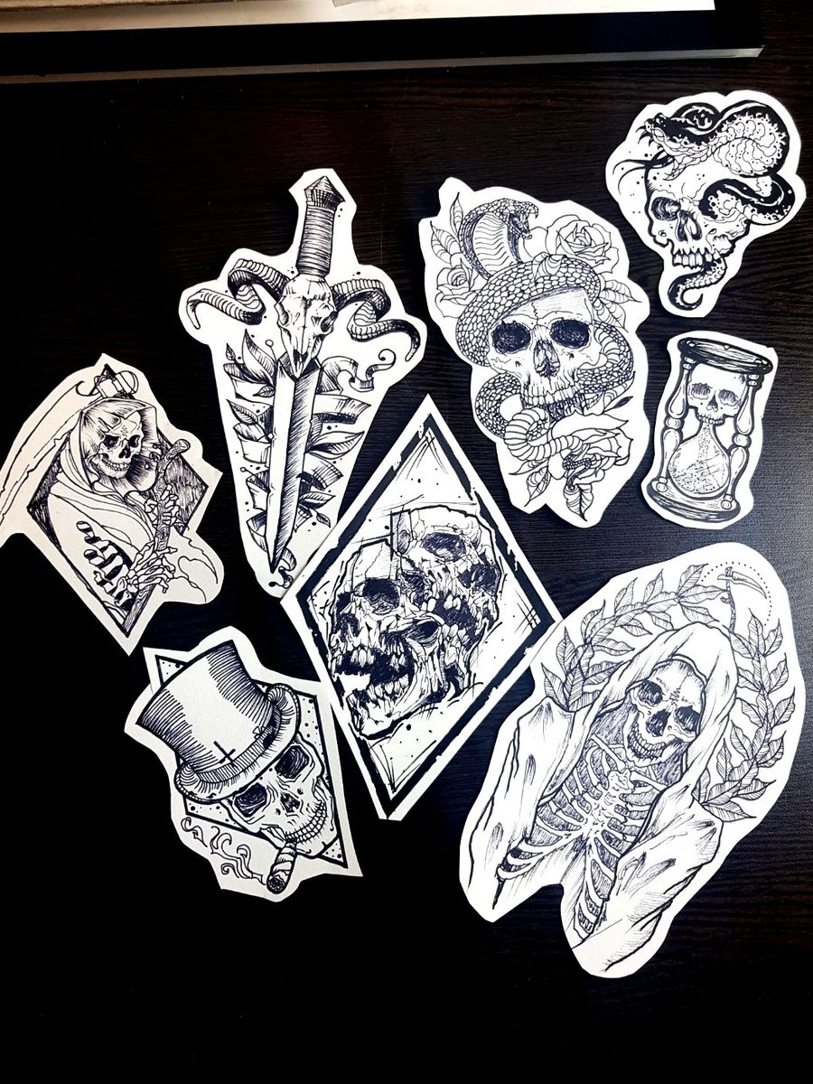 Tattoo uploaded by Sam Trew • Available flash pieces 🕸💀🕸 • Tattoodo