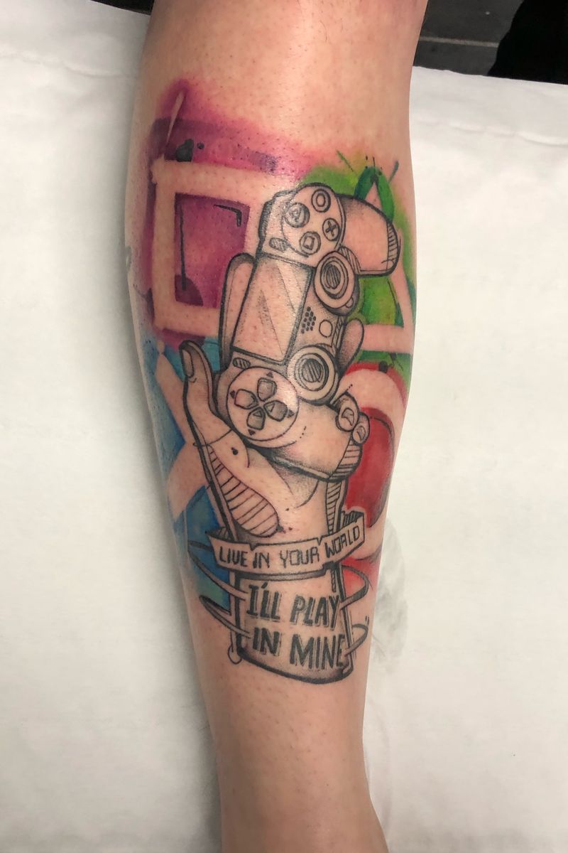 Tattoo uploaded by Joe Scop • Playstation tribute • Tattoodo