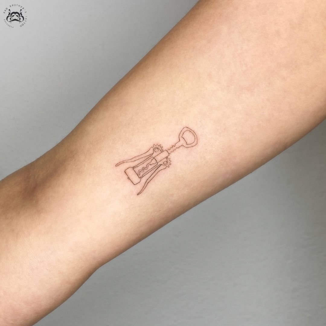 Corkscrew Tattoos Damian Palmieri | Fun Swiss Army Knife