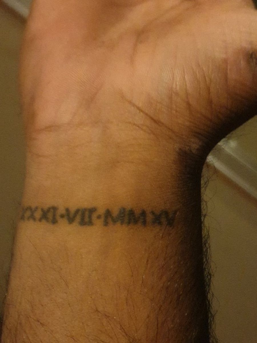 Tattoo uploaded by Dhiraj Krishnan • XXXI•VII•MMXV (date grandfather ...