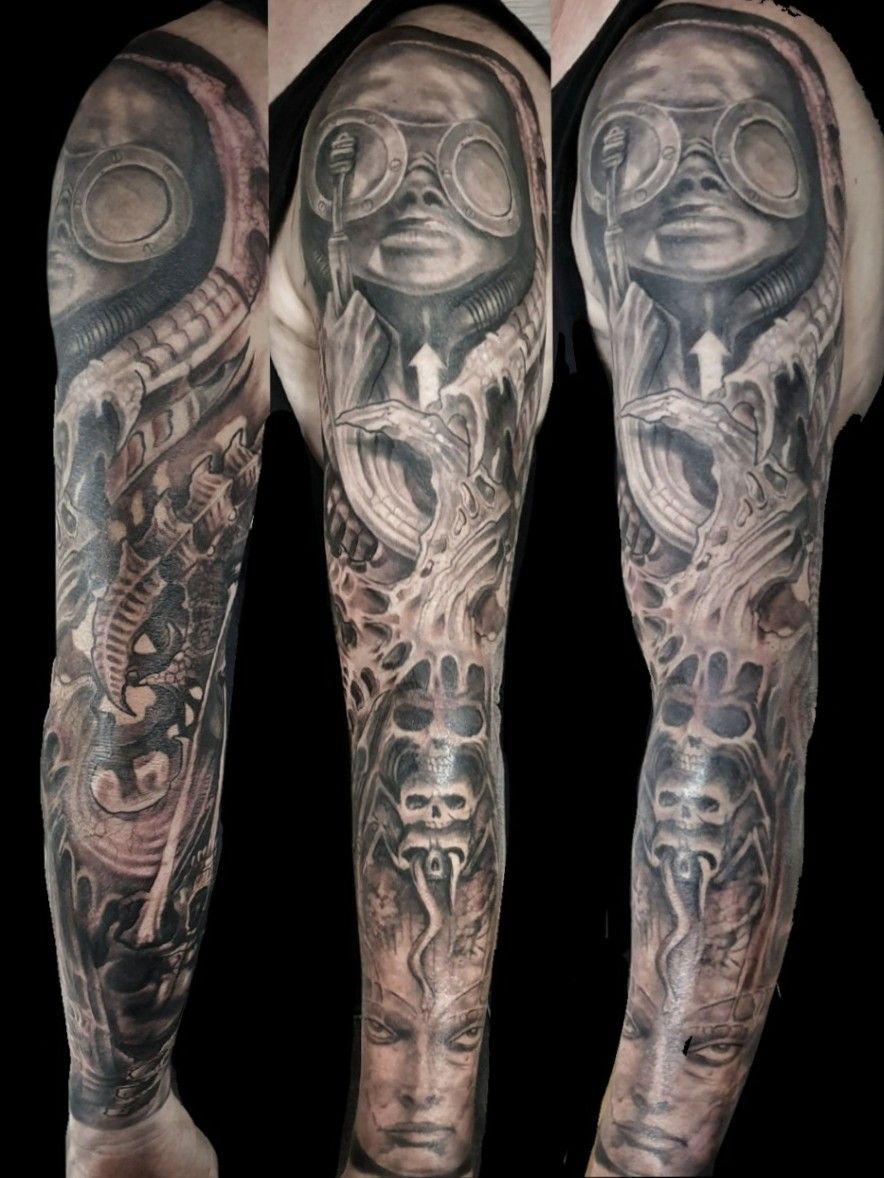 Bio-Mechanical Sleeve • Tattoodo
