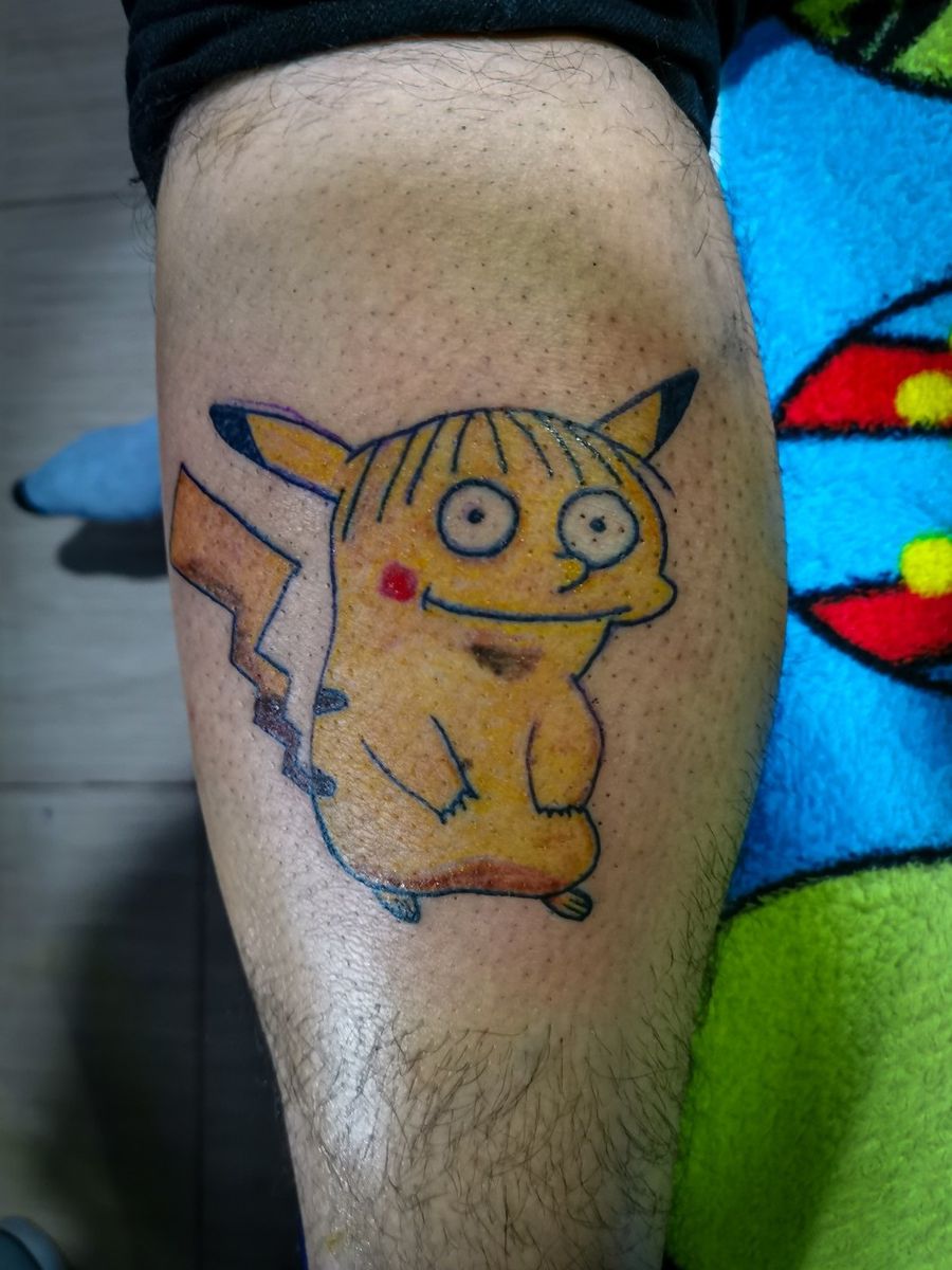 Tattoo uploaded by Víctor Axel • Pokémon x The Simpsons Rafachu # ...