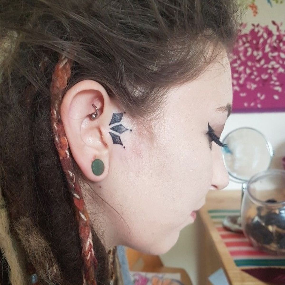 Tattoo uploaded by Jodi Halligan • Small face tattoo • Tattoodo