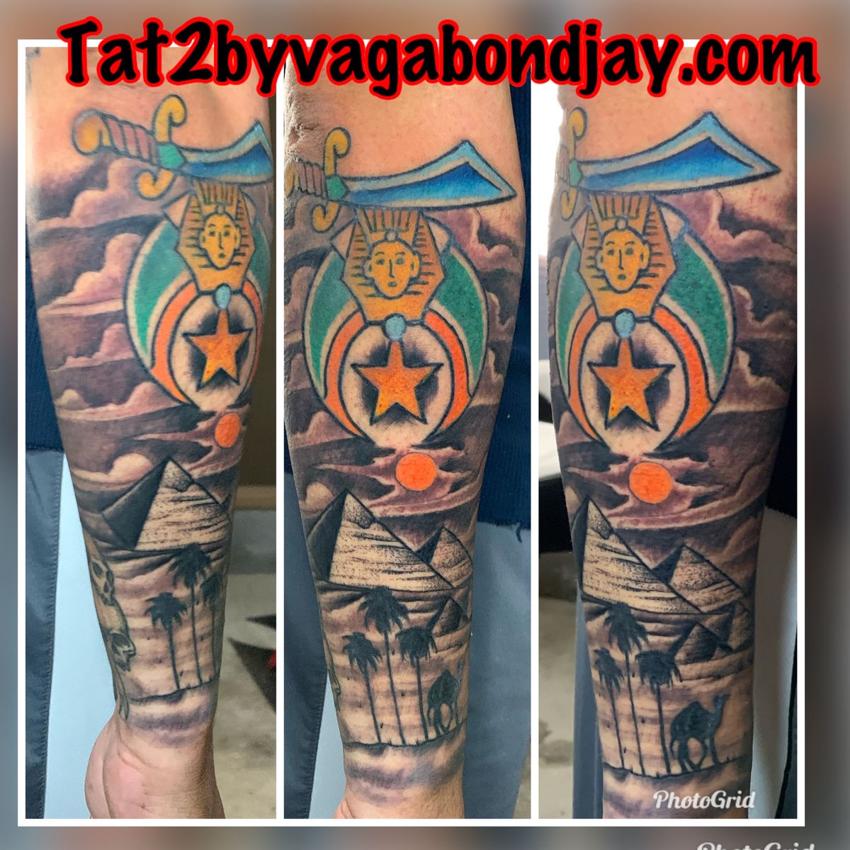 Tattoo uploaded by Vagabond Jay • Tattoo on my Shriner brother • Tattoodo