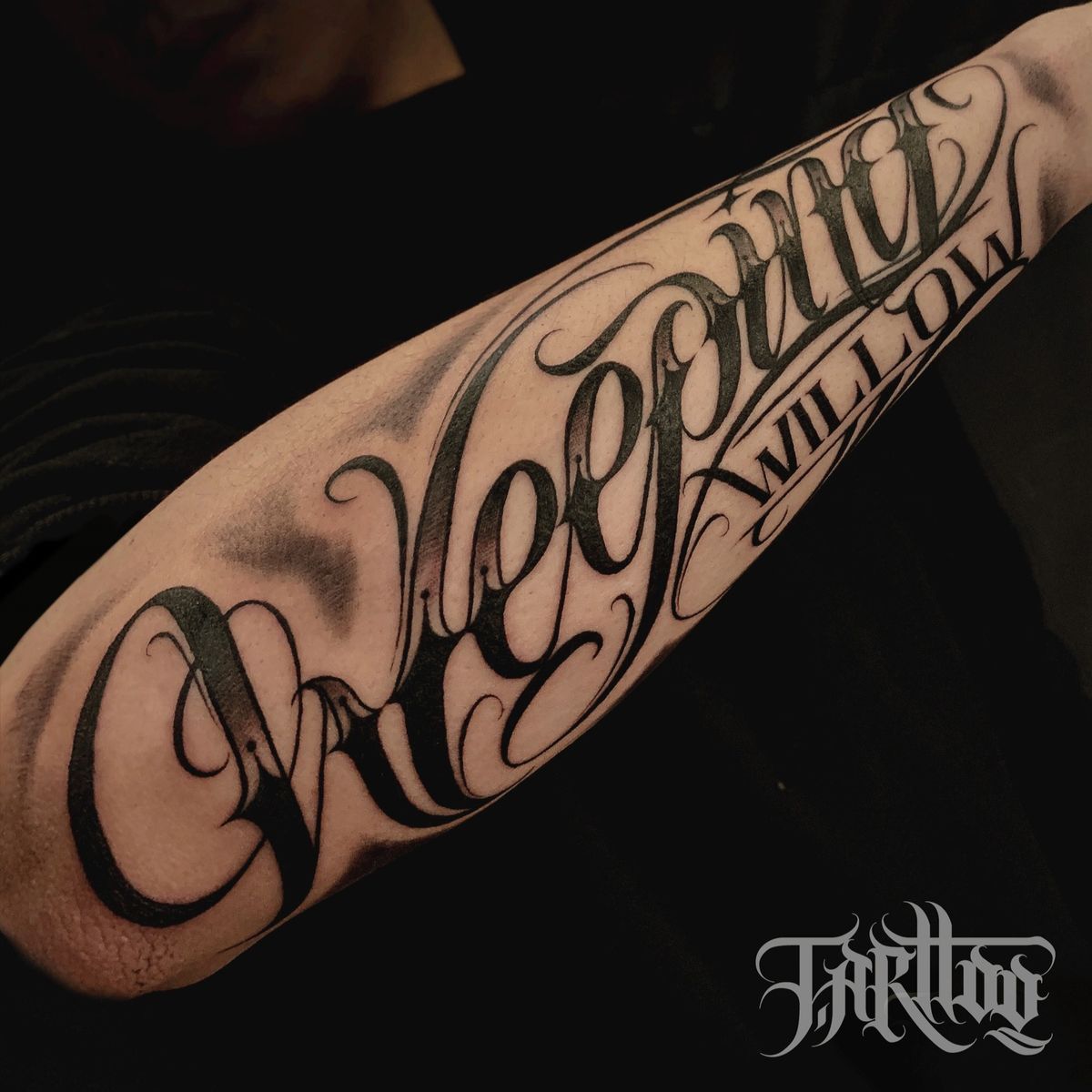 Tattoo uploaded by T.ARTTOO • Chicano Custom Lettering • Tattoodo