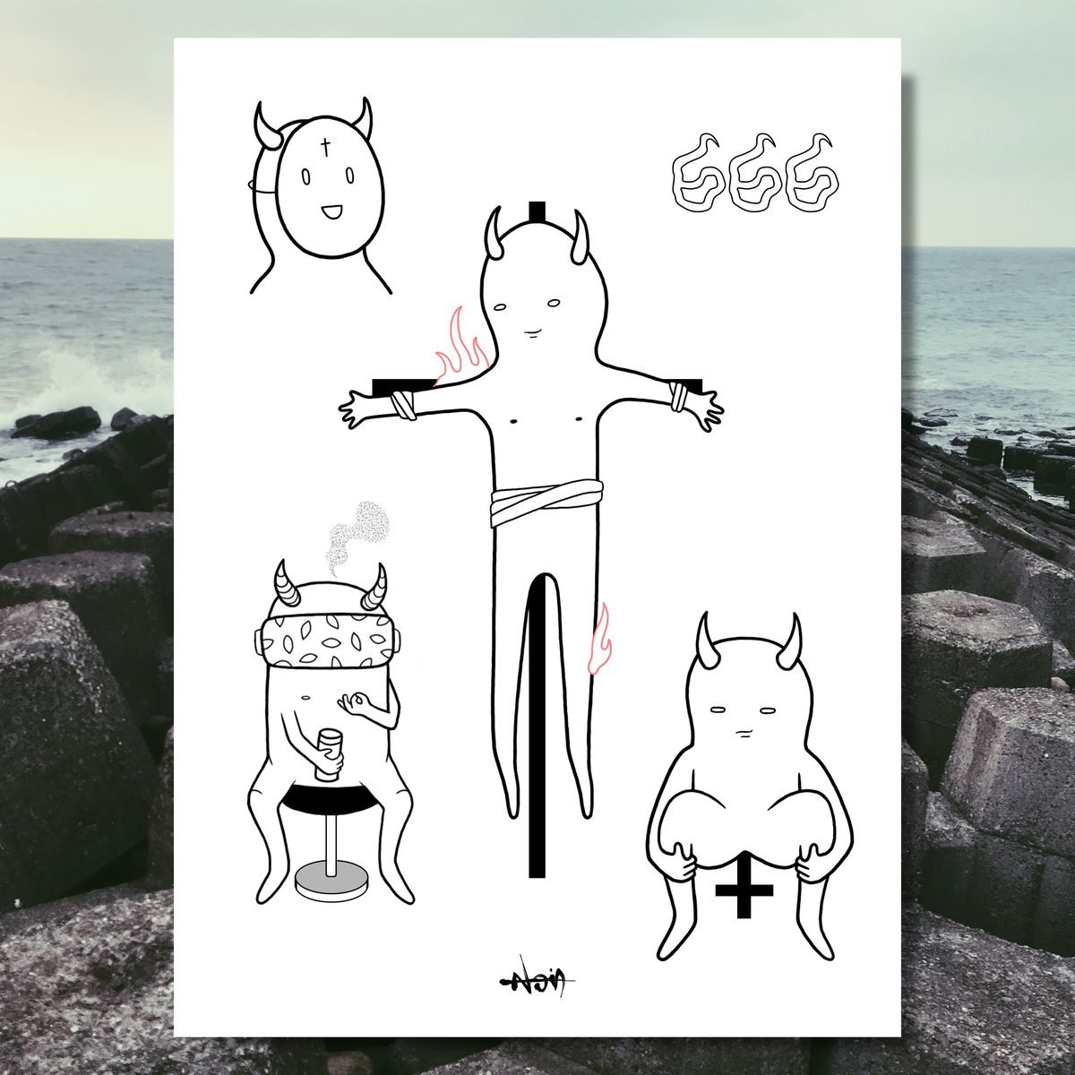 Tattoo uploaded by Hazel • Chowder weirdo - demon series Tattoo flash ...