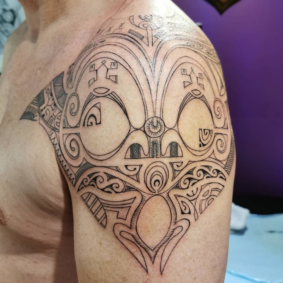 Tattoo uploaded by Maohi Art Tatau • Manta Ray - marquesian - Patutiki ...