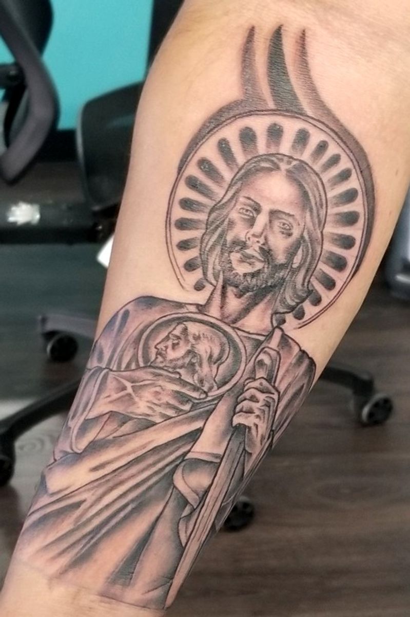Tattoo uploaded by Abimael Acuña • #sanjudastadeo #tattoo # ...
