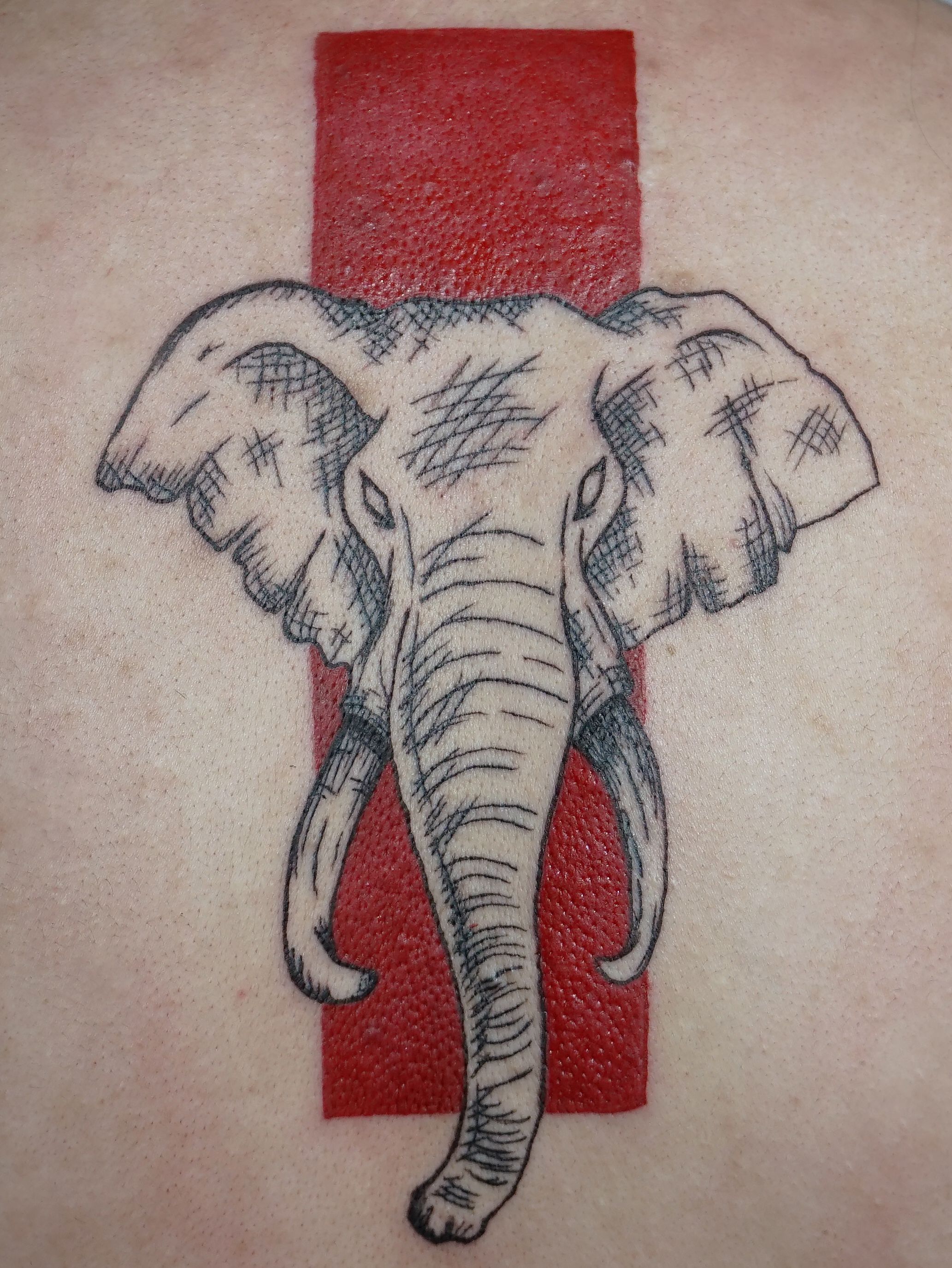 Alabama elephant tattoo - Bronctattooaus.com