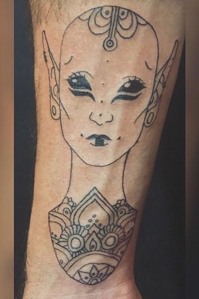 Tattoo uploaded by ELOHIM • Previously posted flash of Alien was ...