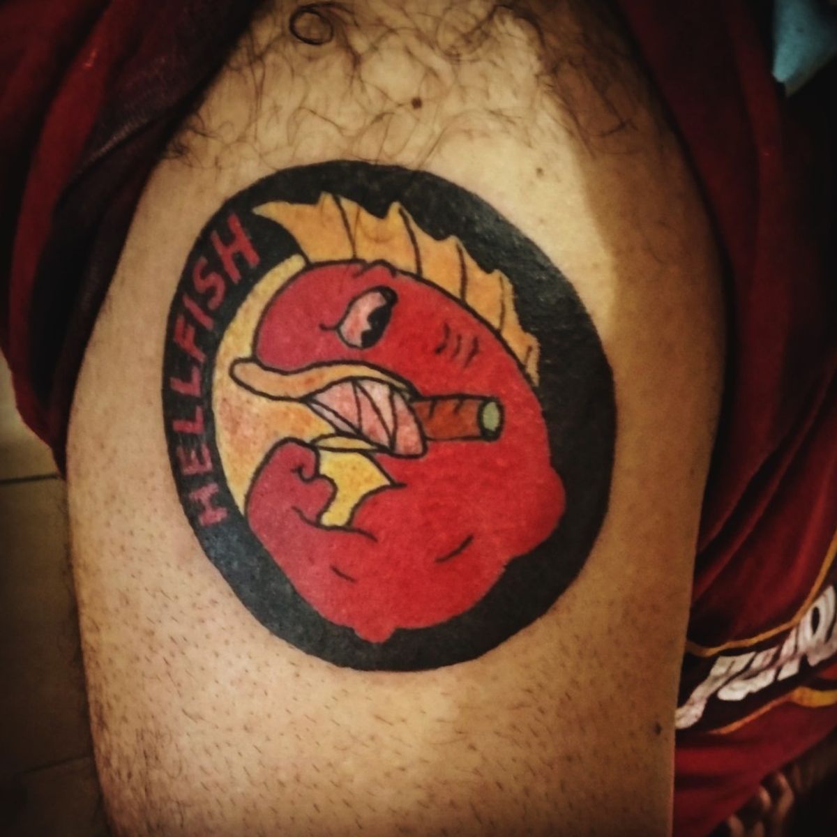 Tattoo uploaded by Tony Maldoso • Something simple we made last night #HellfishTattoo #Hellfish ...