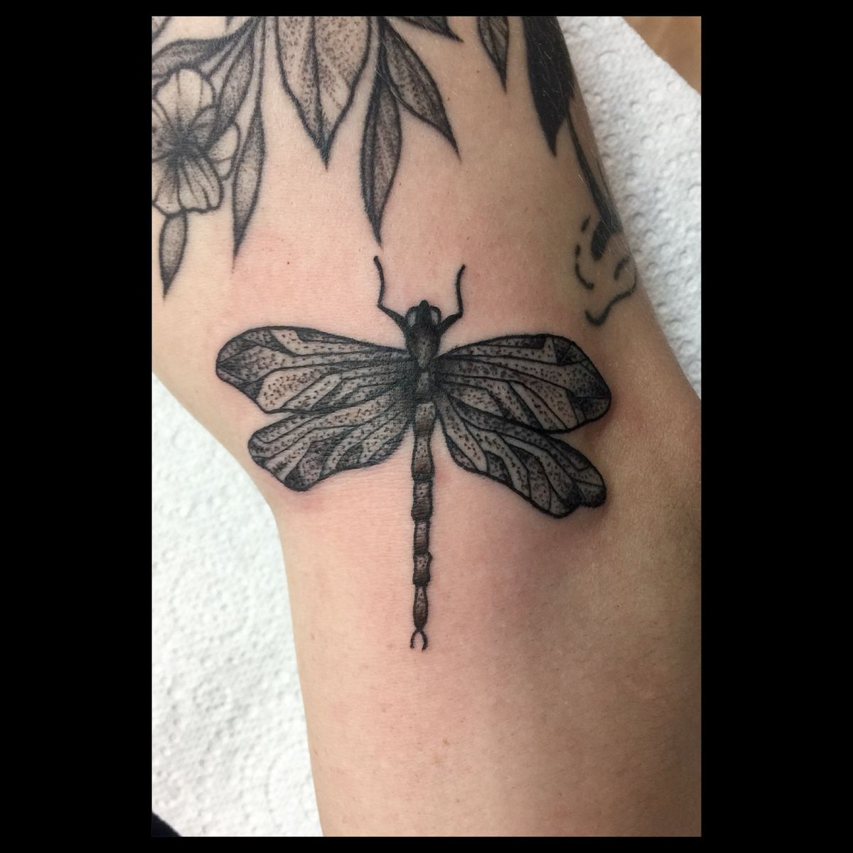 Tattoo uploaded by Mike D Tattoo.. • Fineline Dragonfly.. • Tattoodo