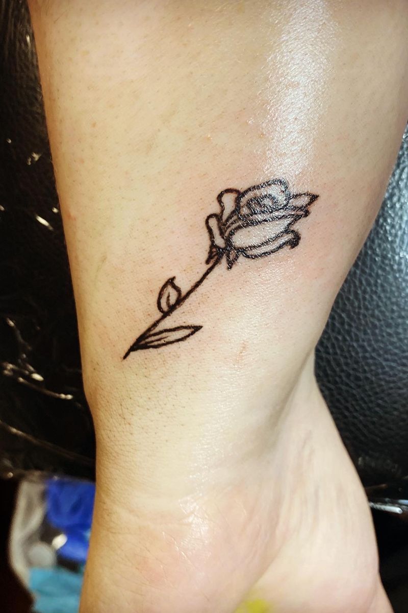 Tattoo uploaded by Eric Soliz • Another small rose on yet another close ...