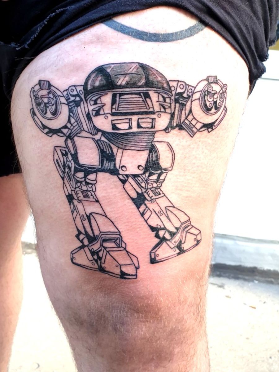 Tattoo uploaded by El Capitan • Robocop...🤖👨‍ ️🖕🚔🔥 • Tattoodo