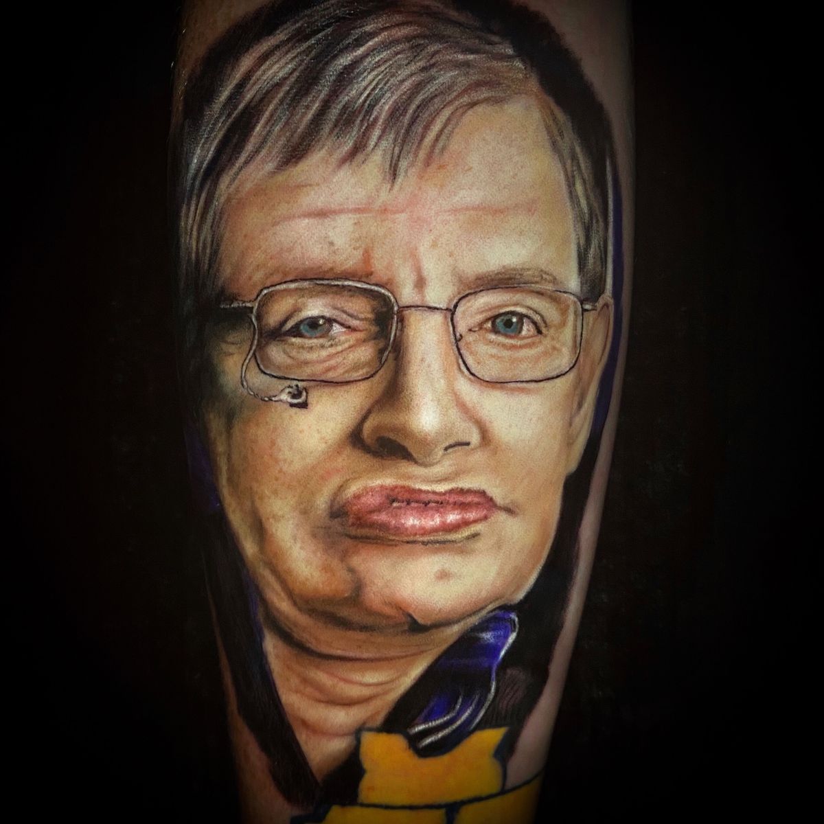 Tattoo uploaded by Craig Startin • Stephen Hawkins portrait • Tattoodo