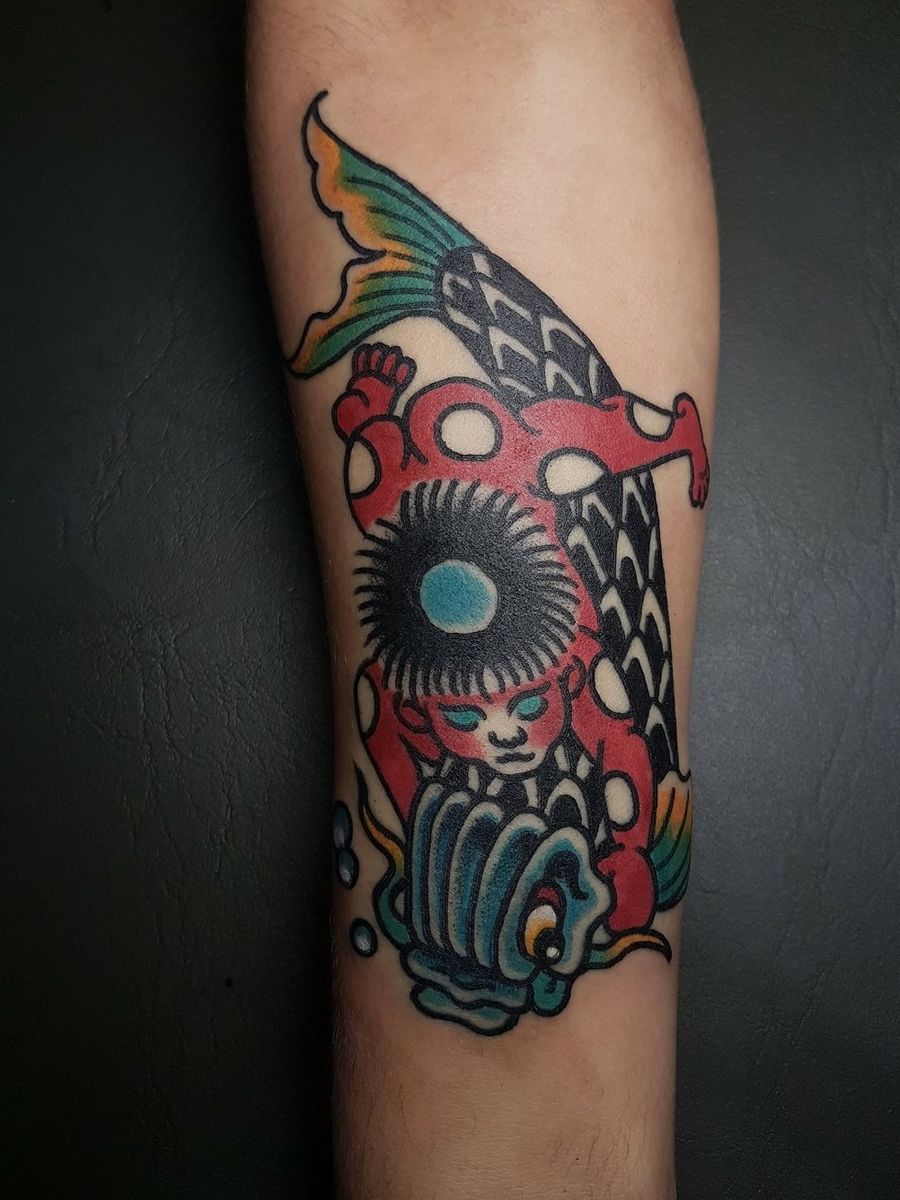 Tattoo uploaded by Reis Tattooer • Kintaro riding a koi fish by Reis ...