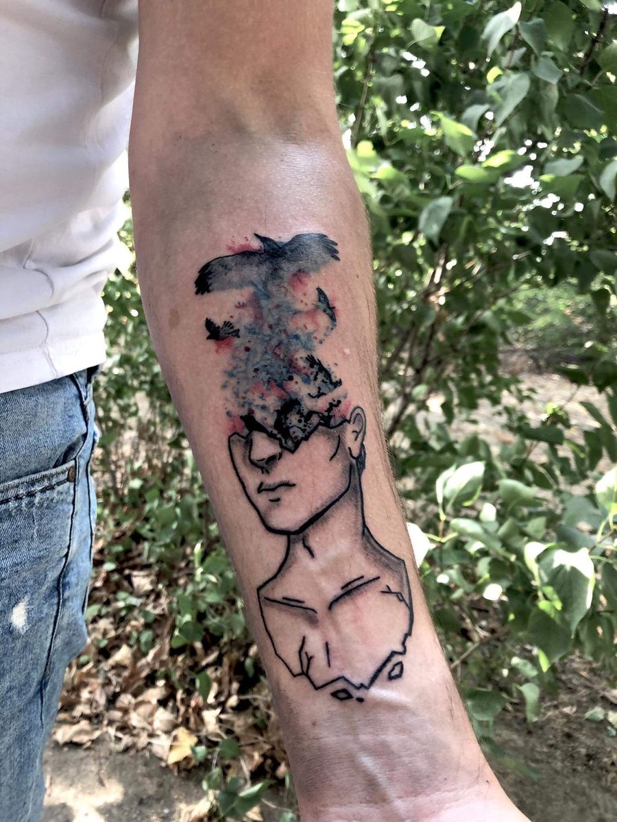 Tattoo uploaded by Tencho Penev • Exploding mind • Tattoodo