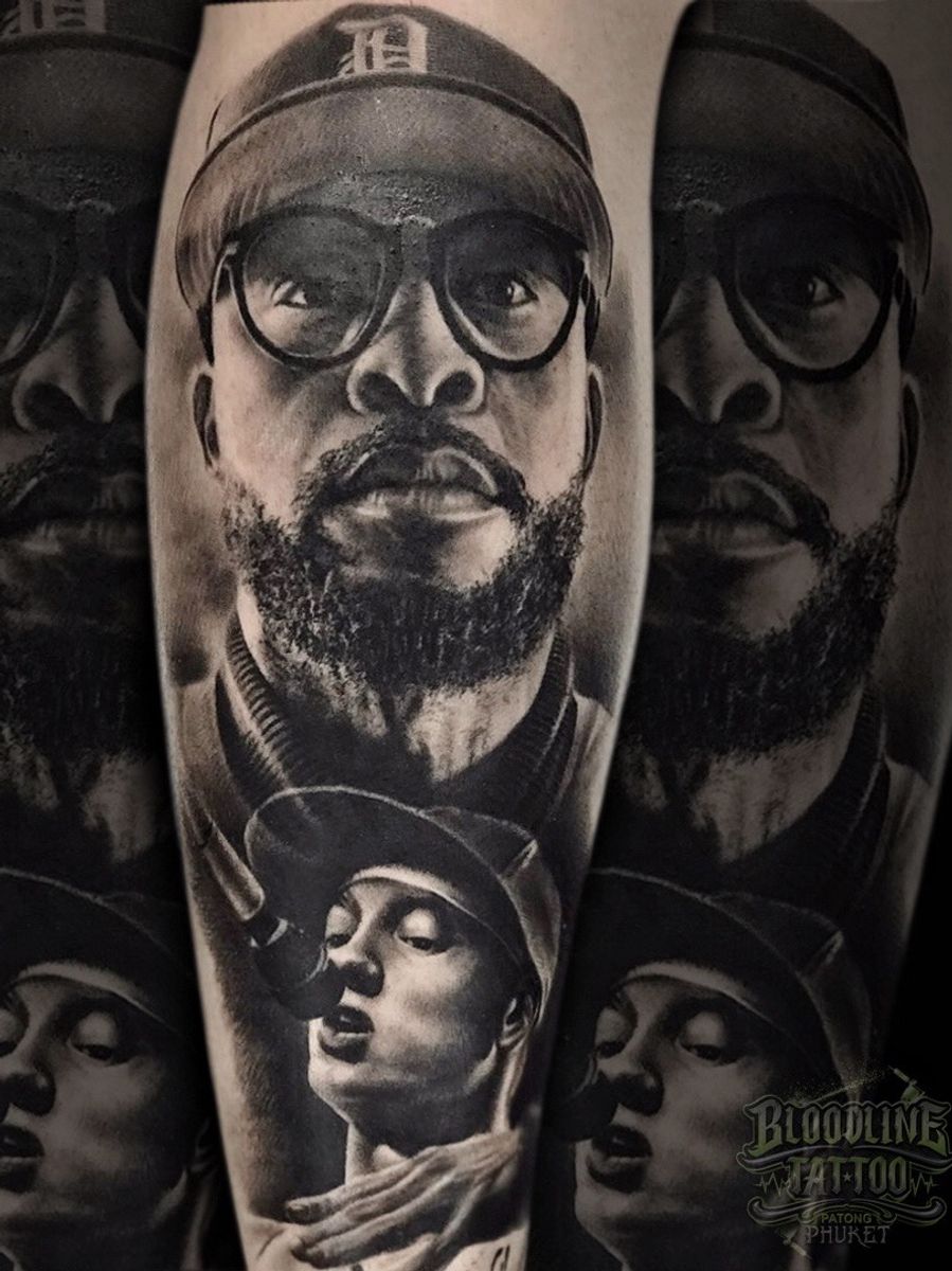 Tattoo uploaded by Bloodline Tattoo Phuket • Rappers Portraits • Tattoodo