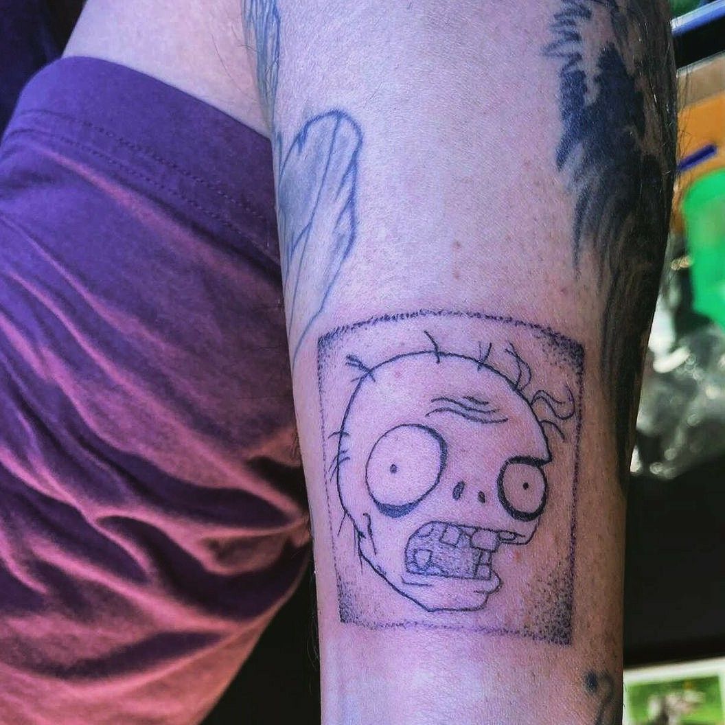 Plants vs zombies tattoo | Orangetattooshop.com