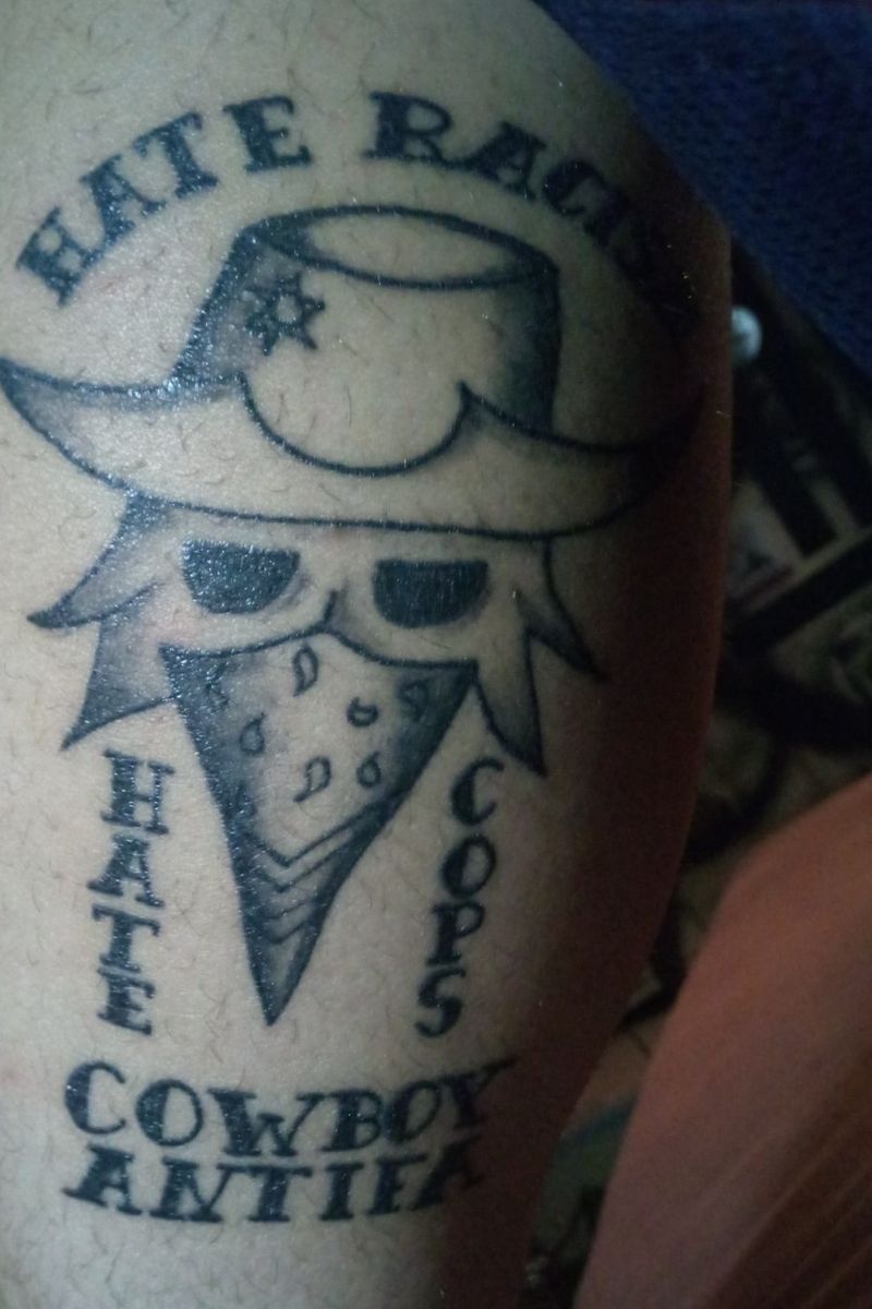 Tattoo uploaded by Capt'n • Hate Racism Hate Cops • Tattoodo