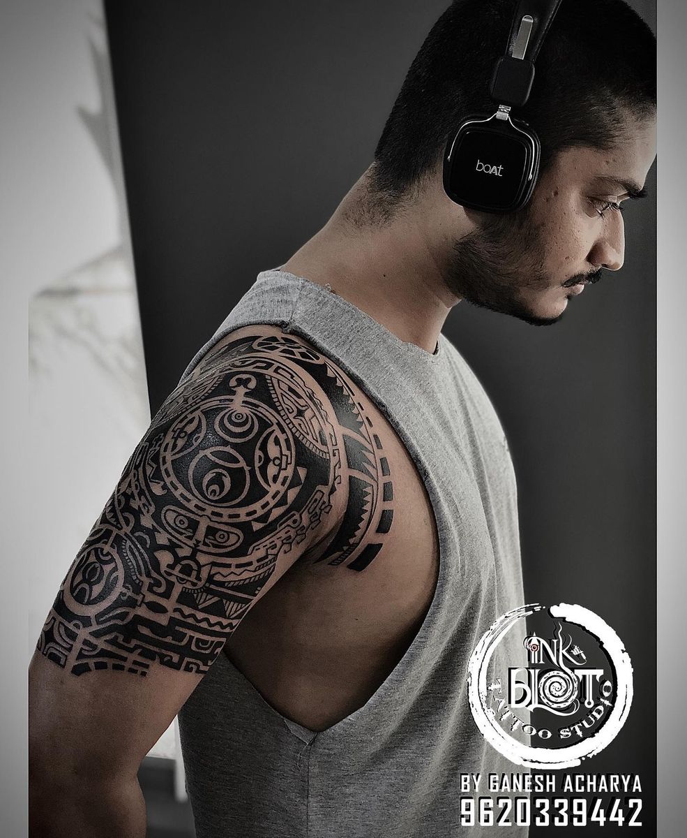 Tattoo uploaded by InkBlot Tattoo studio • moari arm tattoos by inkblot ...