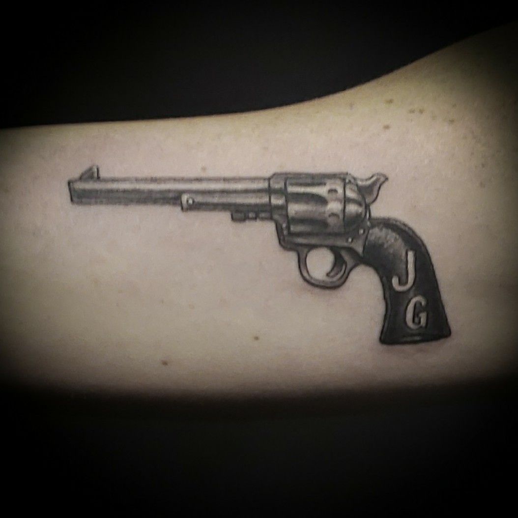 Colt Revolver Tattoo Designs