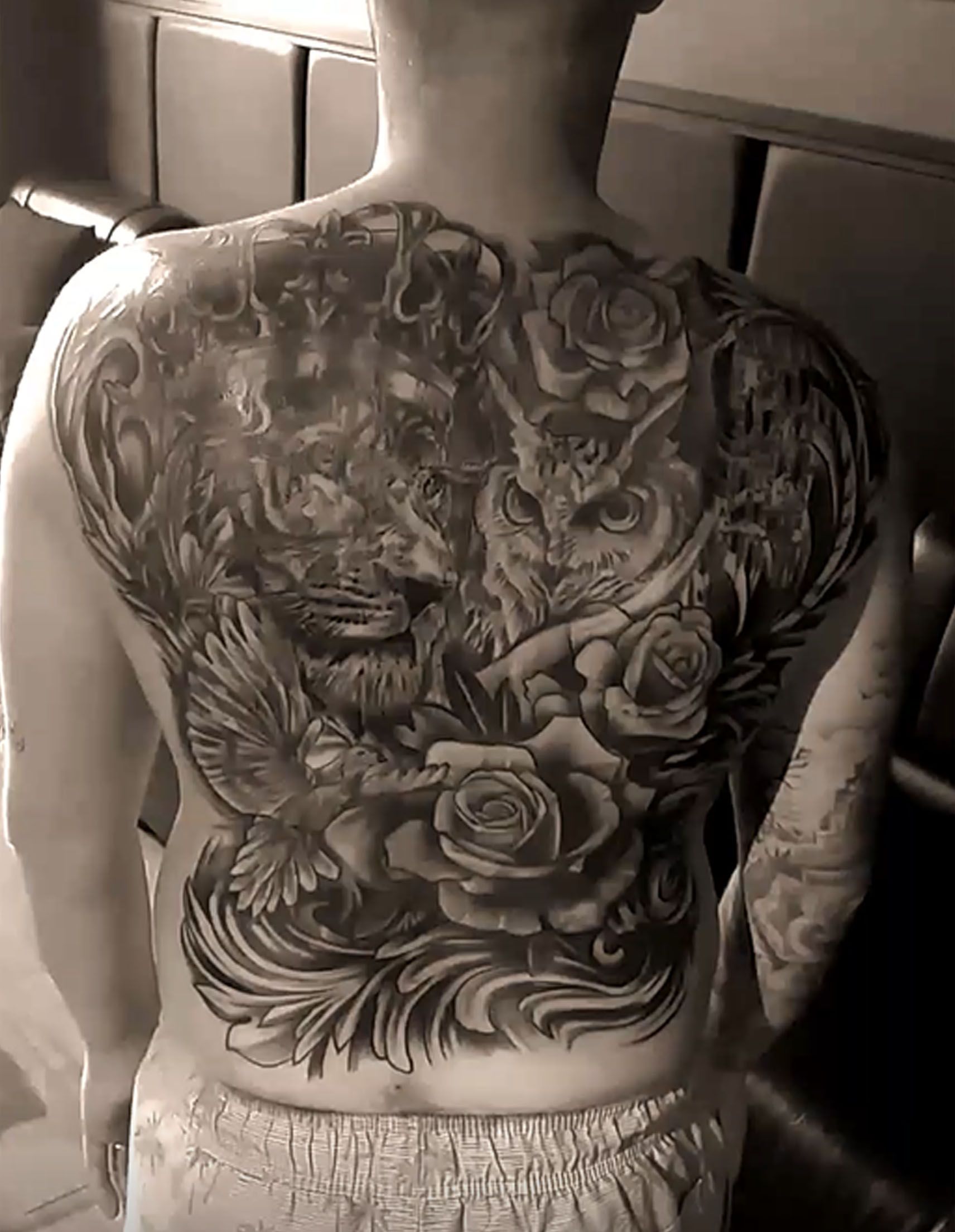 Fanum back tattoo - Bronctattooaus.com