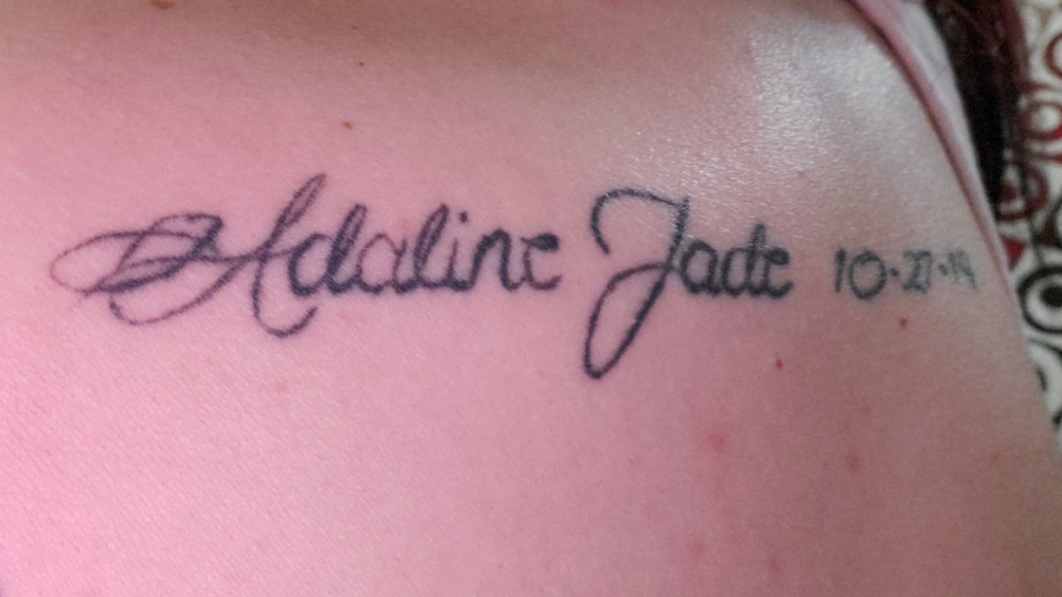 Tattoo uploaded by Heather Jade • "Adaline Jade 10•27•19" #scripture # ...