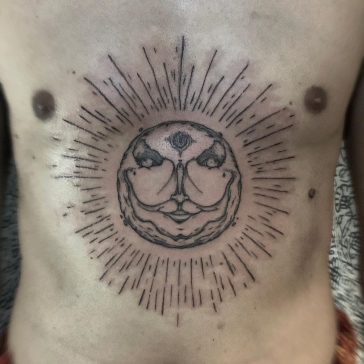 Tattoo uploaded by MAZEYE • 🌞 Stoned Sun Tattoo 🌞 • Tattoodo