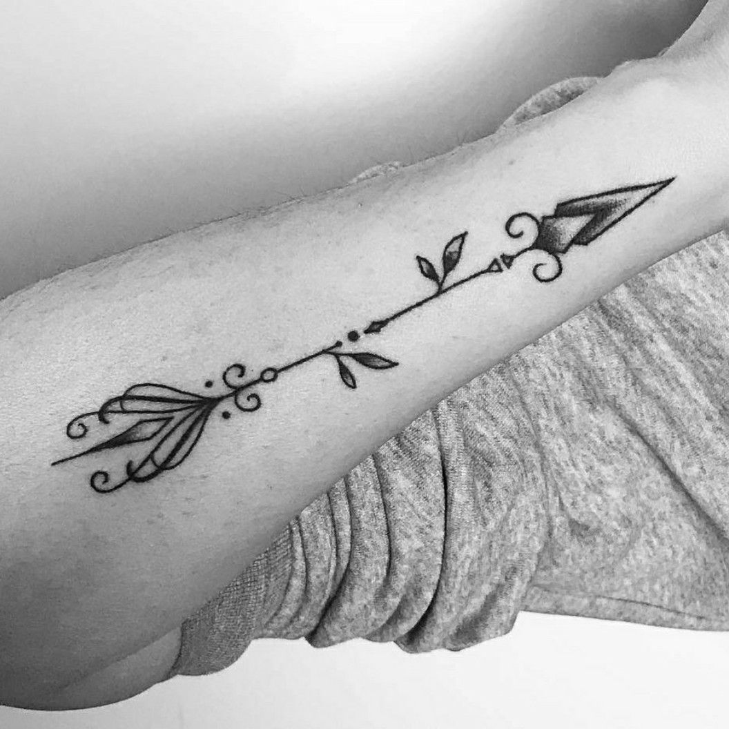 Arrow Tattoo Collarbone