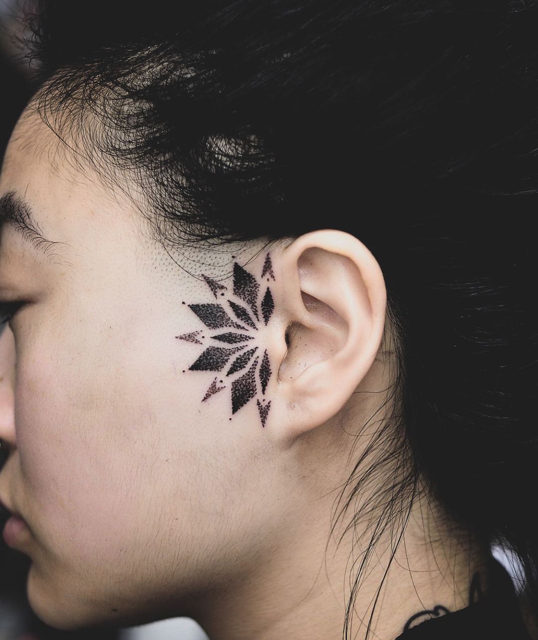 Mandala forehead tattoo - Bronctattooaus.com