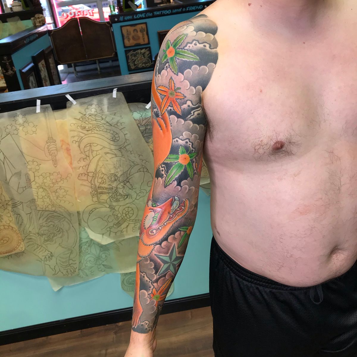 Tattoo uploaded by Mark Thompson • Fox sleeve • Tattoodo