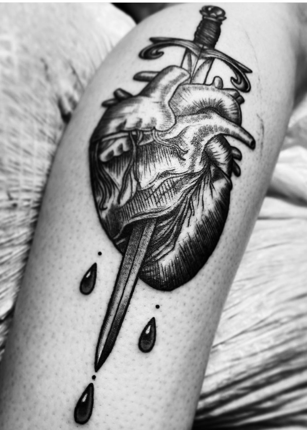 Bleeding Heart With Dagger