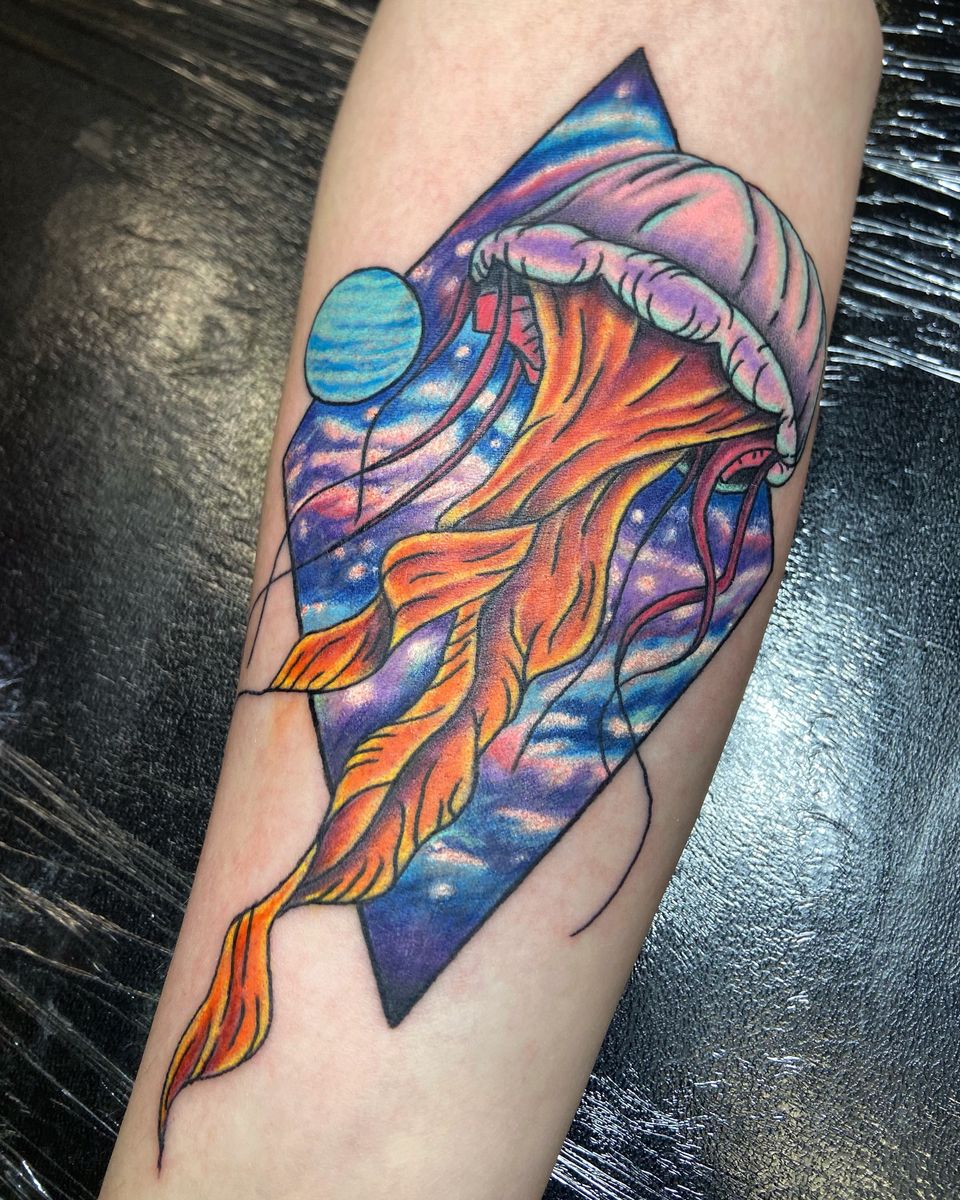 Tattoo uploaded by Kelly • Galactic Jellyfish @art_in_motion_tattoo ...