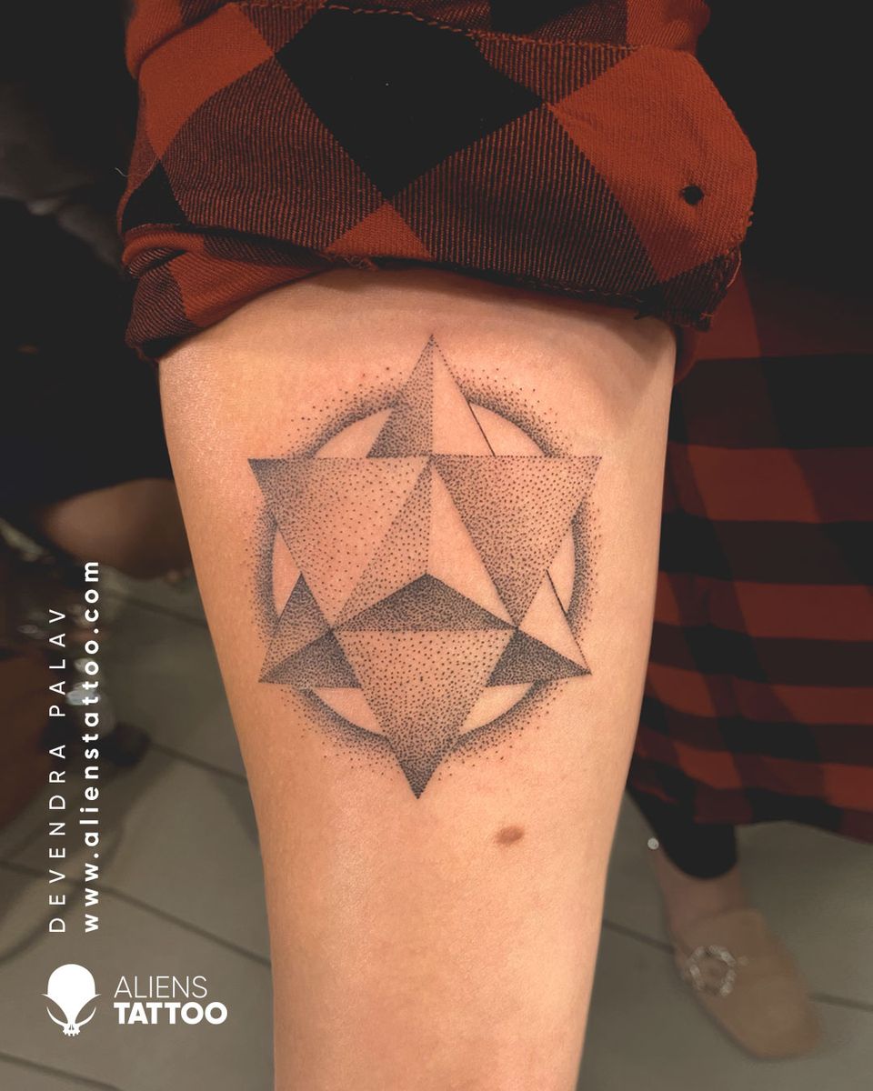 Tattoo uploaded by Aliens Tattoo • Checkout This Amazing Merkaba Tattoo ...