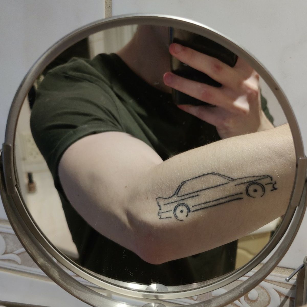 Tattoo uploaded by Tobias Eriksen • BMW E30 M3 side profile #BMW #E30 # ...