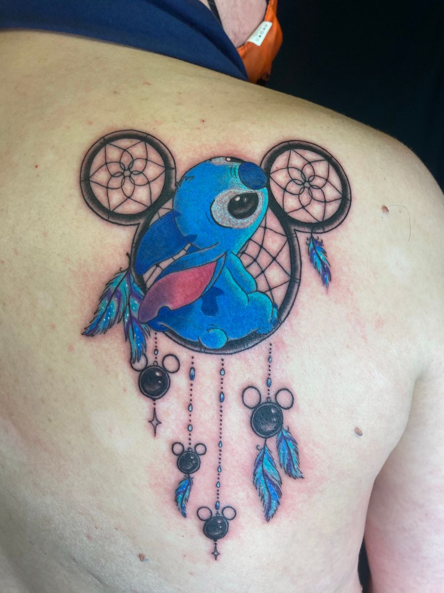 Tattoo uploaded by Ruby Ghauri • Who else loves Stitch!! This was my client’s first ever tattoo ...
