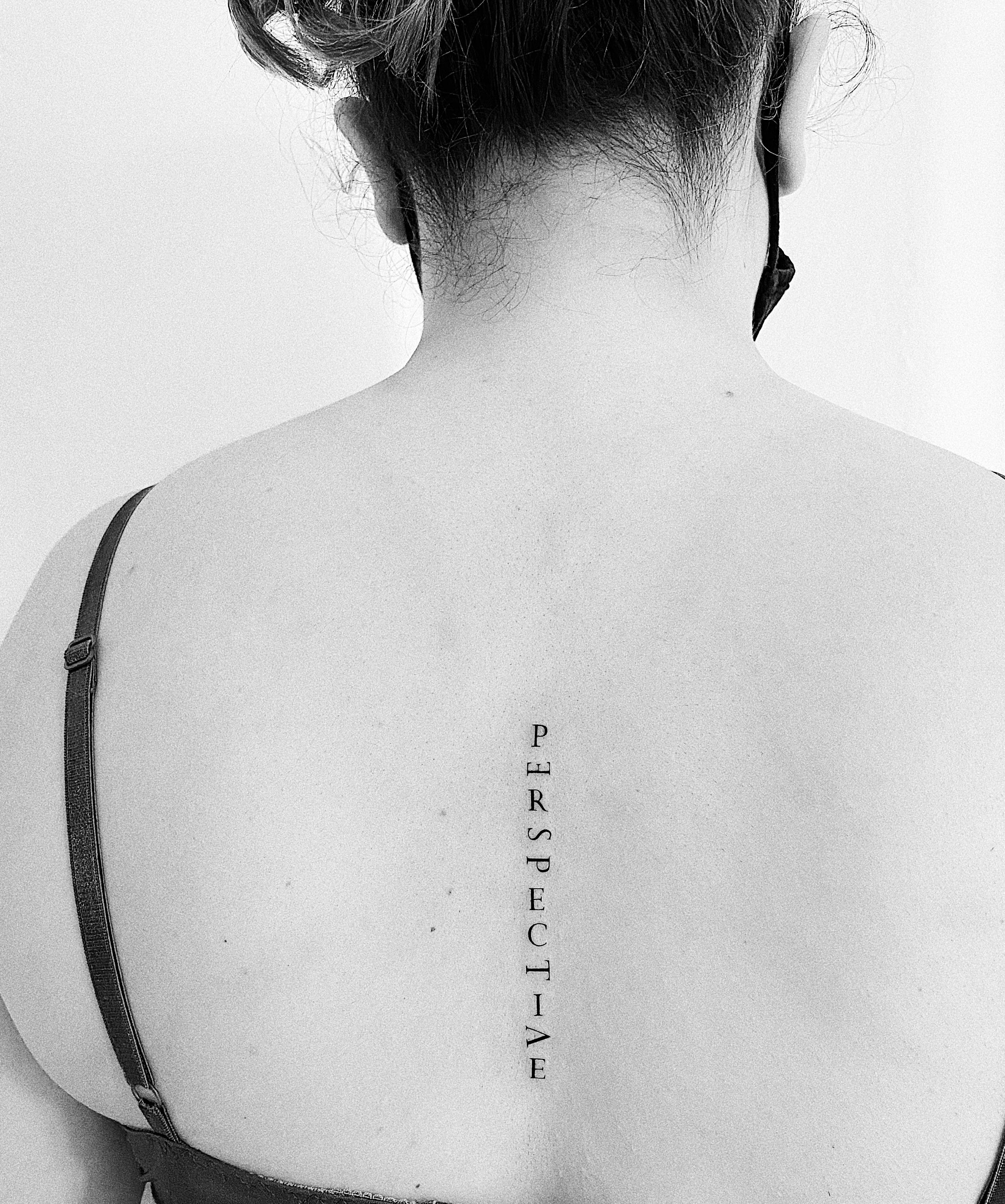 Feminine Shoulder Quote Tattoos
