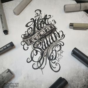 Tattoo uploaded by Вадим • Тату эскиз в стиле леттеринг "Нас Не Догонят ...