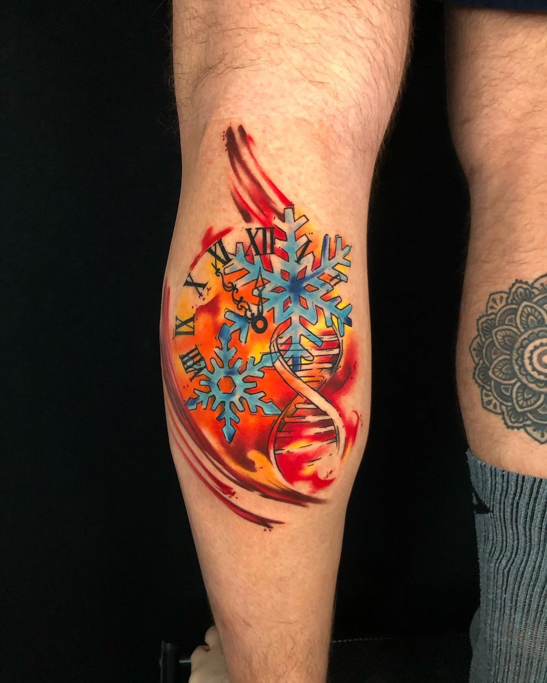 Time, DNA, and Snowflake • Tattoodo
