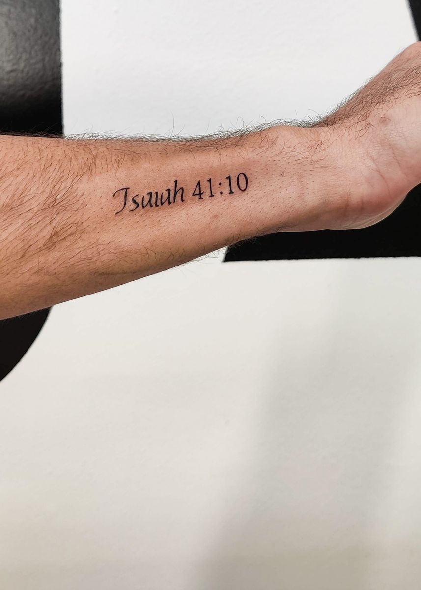 Tattoo Uploaded By JAD Tattoo Studio Isaiah 41 10 Tattoodo Tattoo Uploaded By JAD Tattoo Studio Isaiah 41 10 Tattoodo