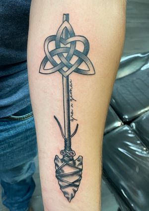 Tattoo uploaded by Brad Rolan • Celtic w/ arrow • Tattoodo
